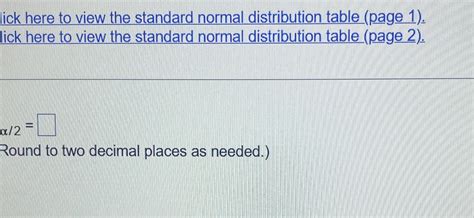 lick here to view the standard normal distribution | Chegg.com