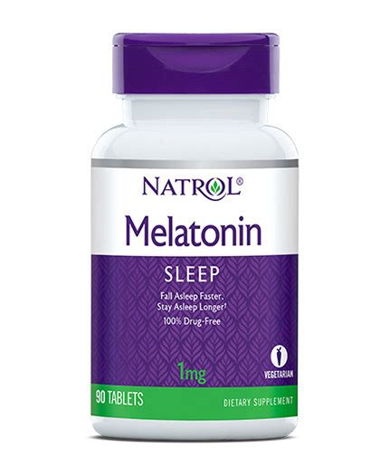 Natrol Melatonin 1 мг. - 90 таблетки - FitFusionSupps