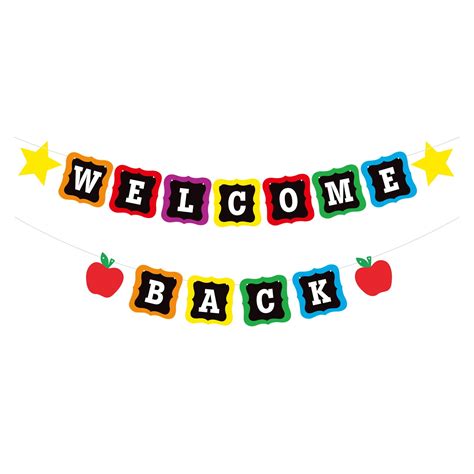 Yquqwn Welcome Back Banner 10 Feet No Diy Welcome Back Desertcart