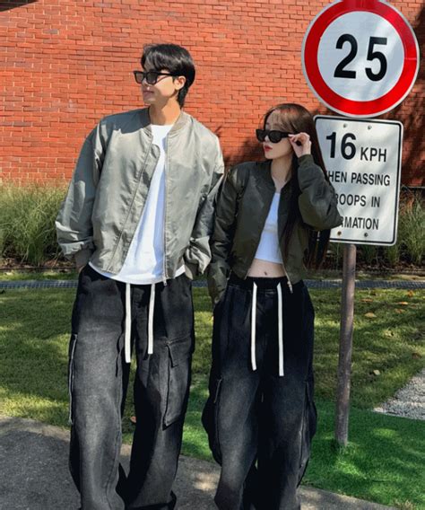 단독🖤 2사이즈세트가능 항공점퍼 여자 크롭 남녀공용 커플룩 카키 블랙 아우터 항공 점퍼 블루종 집업 자켓 가을 겨울 시밀러룩 데이트룩 오버핏 빅사이즈 깔깔이 데님 밴딩