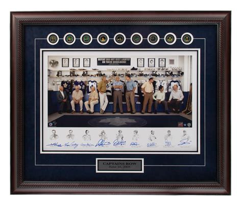 Lot Detail Toronto Maple Leafs Captains Row Multi Signed Framed