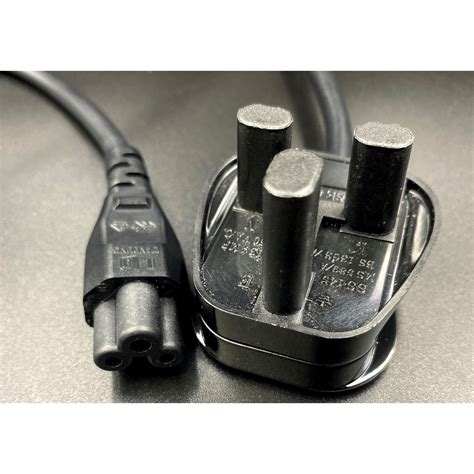 Power Cord 1 7m 2 5m Uk C5 Safety Mark 3pin Plug To C5 Mickey Mouse Bs 1363 A Asta Wire Cable