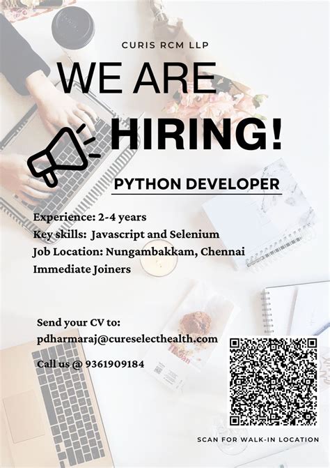 Python Pythondeveloper Javascript Selenium Immediatejoiners