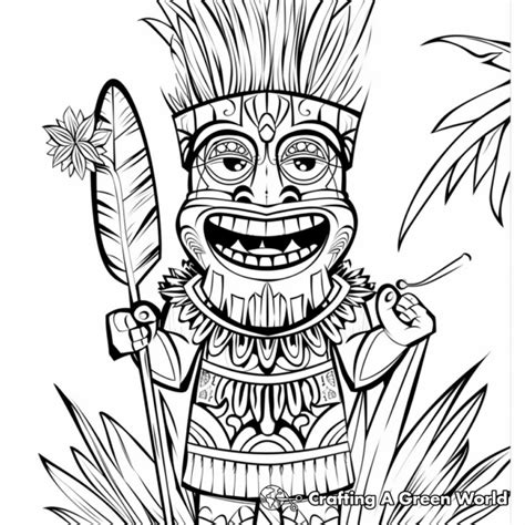 Luau Coloring Pages Free And Printable
