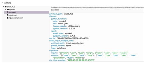 I Cannot See The Model Signature And Inputexample In Mlmodel File Of A