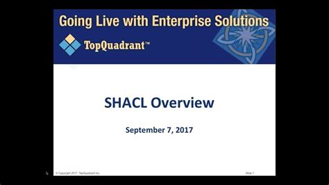 an overview of shacl shapes constraint language youtube