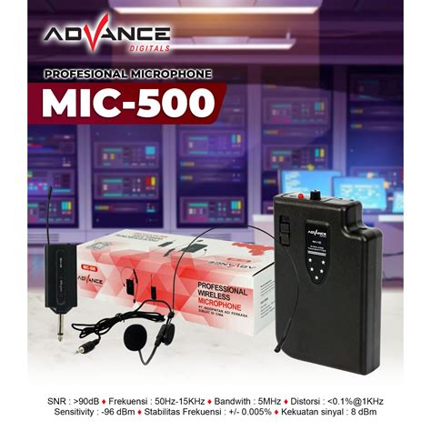 Jual Advance Mic 500 Mic Bando Wireless Mic Clip On Microphone Eksternal Shopee Indonesia