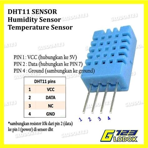 Jual Dht11 Dht 11 Temperature Humidity Sensor Suhu Kelembaban Modul