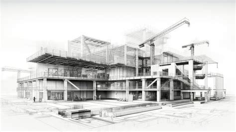 Architectural Fusion Sketch And Reality Blend Stock Image Image Of Construction Innovation