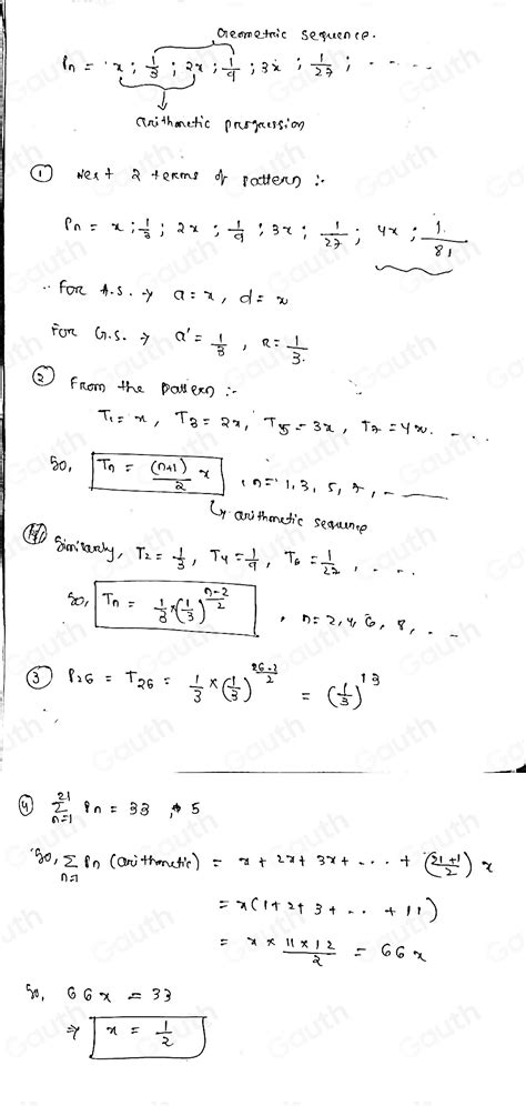 Solved 2 1 2 Calculate The Sum To Infinity Of This Series An