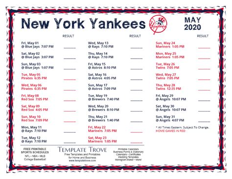 Ny Yankees Schedule 2024 Printable Joe Printables