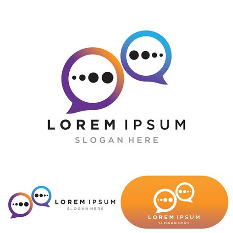 Bubble Chat Social Template And Symbol 23524663 Vector Art At Vecteezy