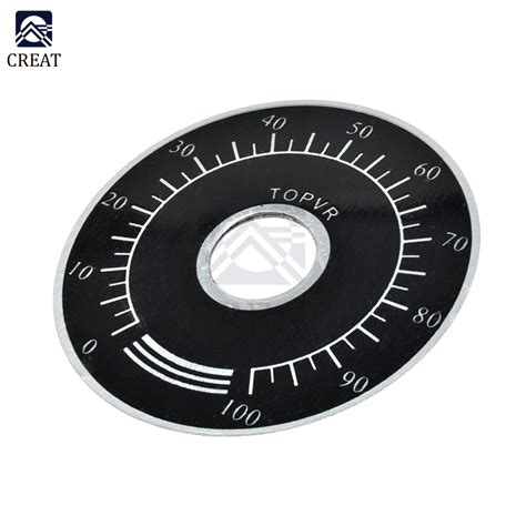 5PCS Lot Rheostat Variable Transformer Rotary Potentiometer Control 0 100 Dial Face Plate Scale