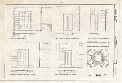 Blueprint Habs Tex93 And13 Sheet 10 Of 11 Harris Martin House