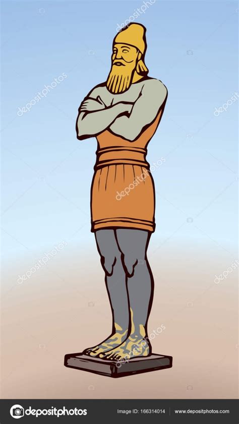 Ídolo De Ouro De Nabucodonosor Desenho Vetorial Vetor De ©marinka