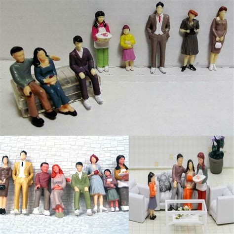 Figuren Stehend Sitzend 1 32 Für Spur 1 Und Rennbahn 132 Set 8 Stück