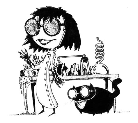Mad Scientist Angela Drawn By My Brother In Law Paul Hammo Flickr