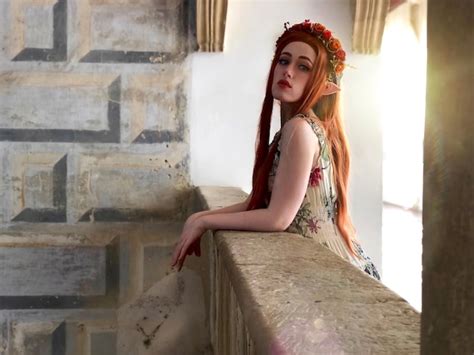 Premium Photo Elf In A Castle