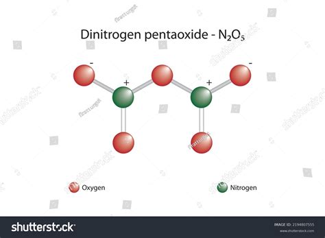 Molecular Formula Chemical Structure Dinitrogen Pentoxide Stock Vector Royalty Free 2194807555