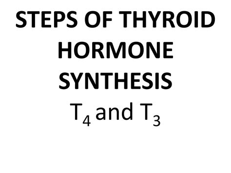 Thyroid Hormone Synthesis Ppt Thyroid Hormone Synthesis Ppt