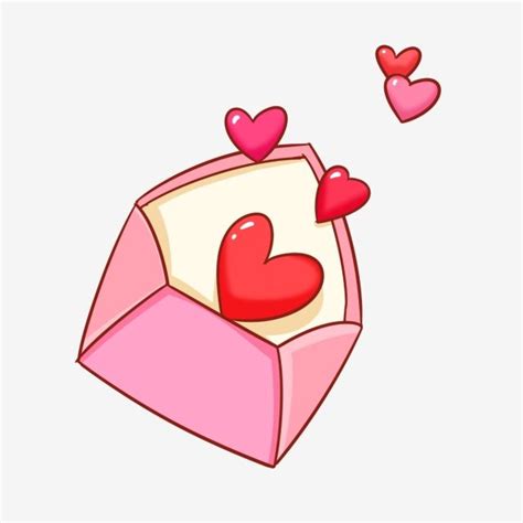 핑크 일러스트 편지 연애 빨간 사랑 편지 붉은 심장 사랑 PNG 일러스트 및 PSD 이미지 무료 다운로드 Pngtree Pink letter Clip art