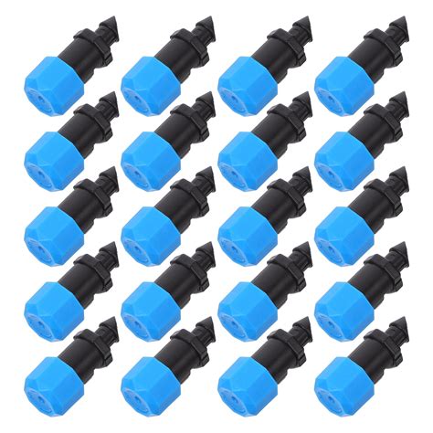 Masteelf 100 Pcs Drip Emitter Irrigation Drippers Tree Water Grow Blue