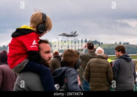 The Us Navy West Coast Rhino Fa 18 Superhornet Demo Team Performs