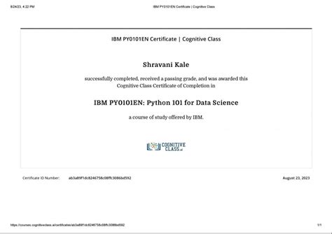 Pythoncertified Shravani Kale