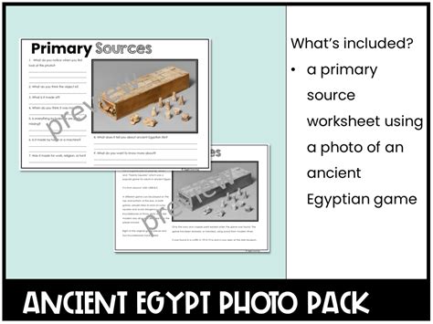 Ancient Egypt Photos Primary Sources Pack Teaching Resources