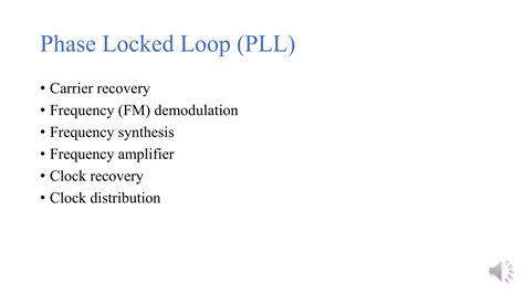 Fm Demodulation Using Phase Locked Loop Pptx Digital Audio Computer Software And Applications