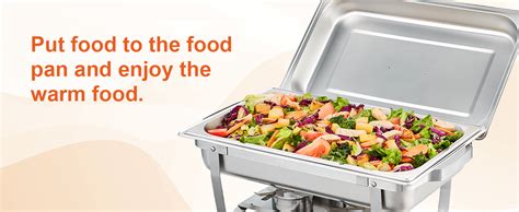 Catering Zubehör Buffet Begoniape Edelstahl Chafing Dish 7l Speisenwärmer Buffet Set Kochtopf