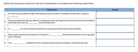 solved select the necessary words from the list of