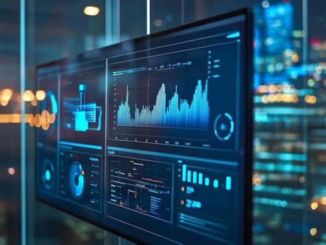 Predictive Business KPI Data Technology Dashboard Premium AI Generated Image