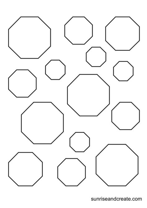Free Printable Octagon Templates
