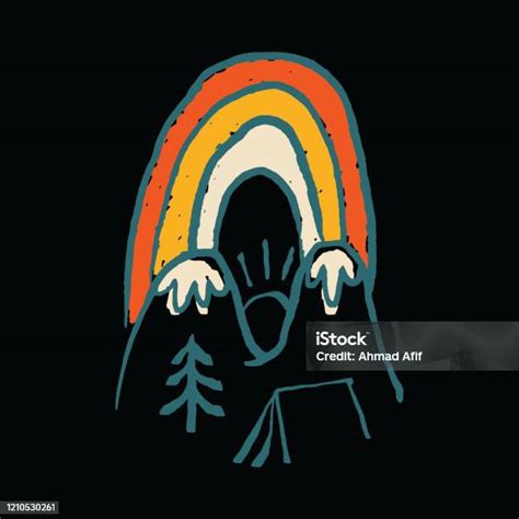 캠핑 자연 야생 배지 패치 핀 그래픽 일러스트 벡터 아트 T 셔츠 디자인 T 셔츠에 대한 스톡 벡터 아트 및 기타 이미지 T 셔츠 관광 나무 Istock