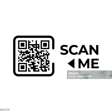 Scan Me Icon Qr Code Symbol Stock Illustration Download Image Now Bar Code Coding Colors
