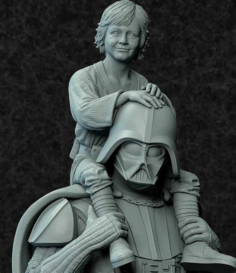 Darth Vader And Young Luke Skywalker Zbrushcentral