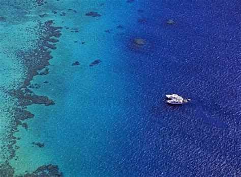 Aerial View Of Michaelmas Reef Offshore From Cairns Queensland