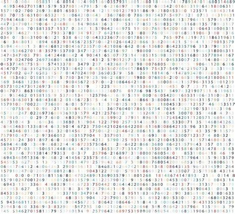 Color Matrix Background With Digits Computer Code For Encrypting And