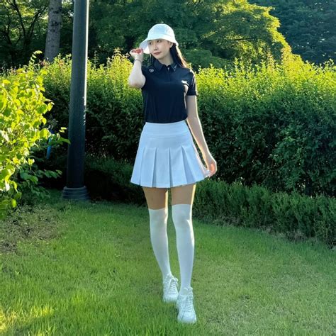 여성 골프웨어 브랜드 벤제프 여자 여름 골프 옷 치마 스커트 모자 티셔츠 코디 네이버 블로그