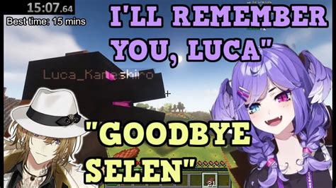 Luca S Heartfelt Goodbye To Selen Selen Tatsuki Luca Kaneshiro Nijisanji En Youtube