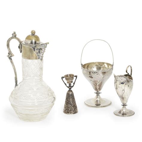 Bonhams Skinner Four Pieces Of Silver Plated Tableware