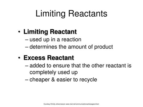 Ppt Limiting Reactants Powerpoint Presentation Free Download Id