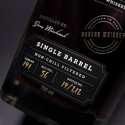 Black Whiskey Single Barrel 750 Ml Black Whiskey Spirits Touch