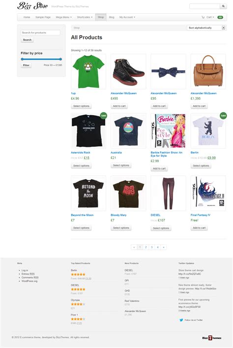 Woocommerce Shop Theme Bizz Store By Bizzthemes