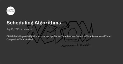 scheduling algorithms