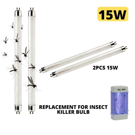 T8 Bulb Replacement 2pcs Insect Killer Bulb Electric Pest Killer Uv