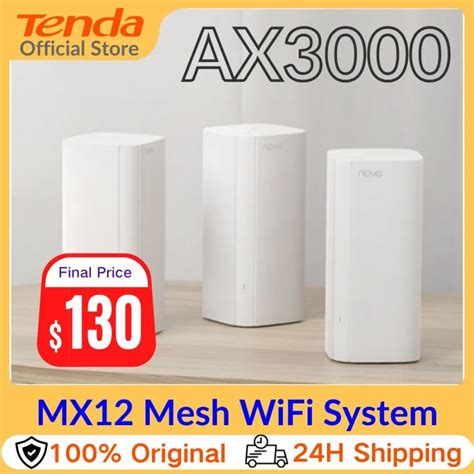 Ax3000 Wi Fi 6 Mesh Wifi Router Tenda Ex Mx12 Wifi6 Mesh System Router 2 4g 5ghz 3000mbps Full
