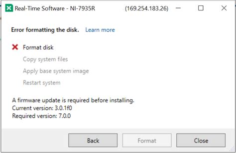 upgrading or downgrading firmware on an ni linux real time device ni