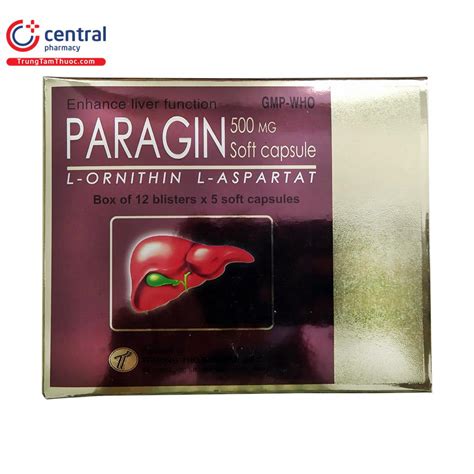 ChÍnh HÃng Thuốc Paragin 500mg Giải Pháp điều Trị Bệnh Lý Về Gan